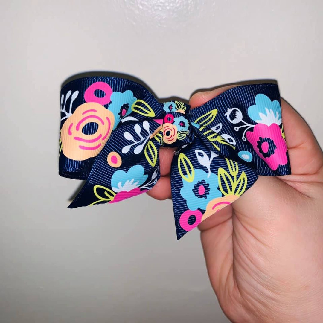 Small Bow With Flowers - Etsy
