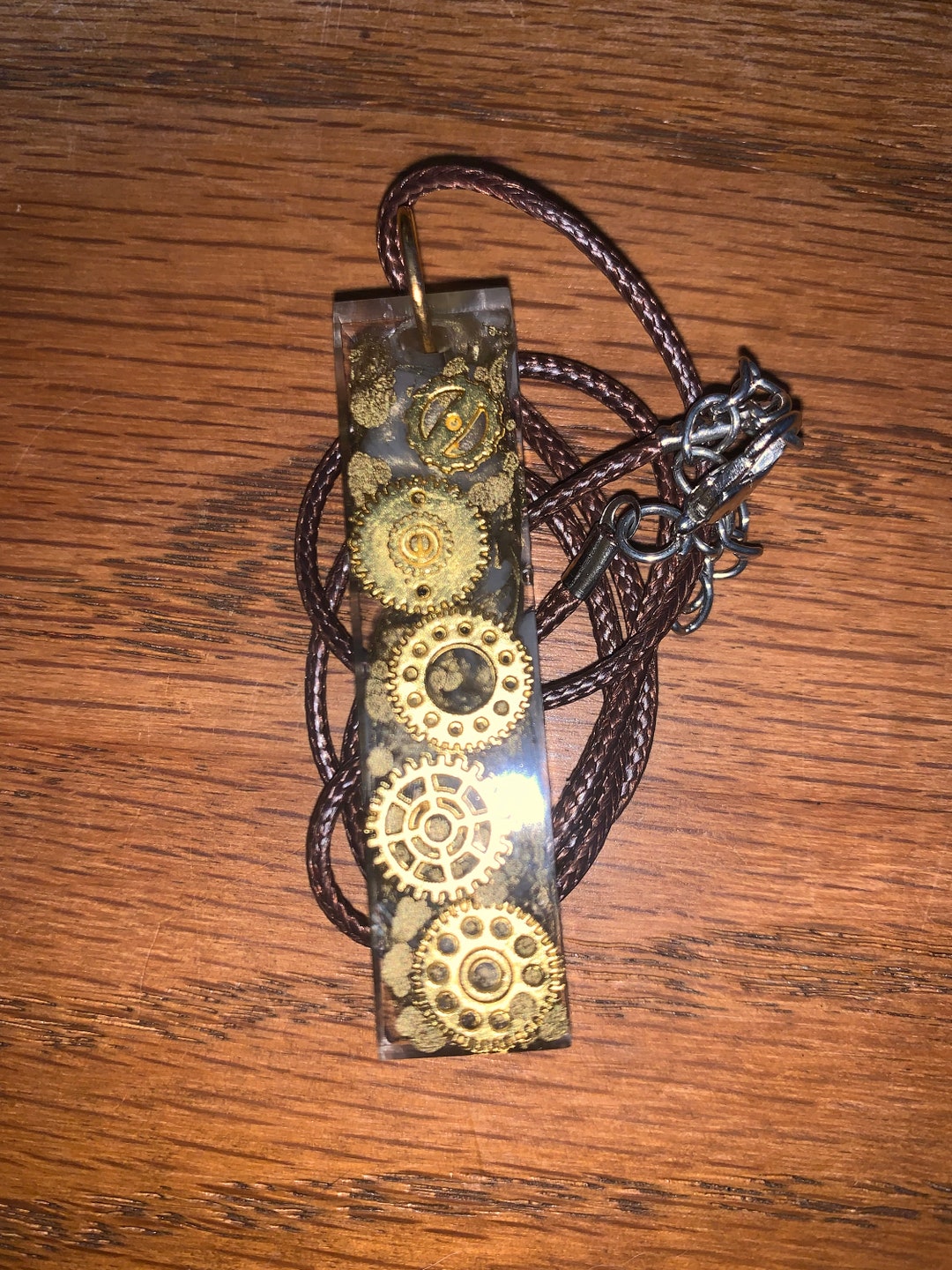Epoxy Resin Gear Necklaces - Etsy