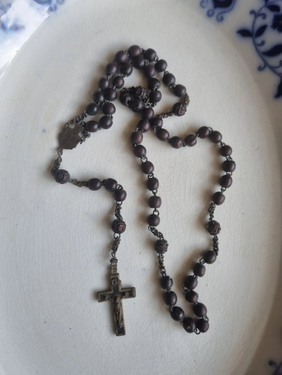 Antique Rosary Beads Catholic Carved Beads Crucifix Catholic Gifts - Etsy