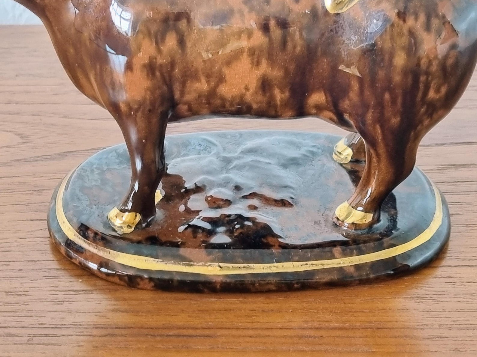 Antique Staffordshire Cow Creamer, Victorian Jackfield Glaze Pottery ...