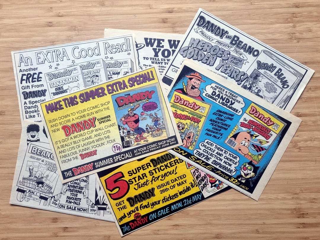 Choose Your Beano and Dandy Comic Advert, 1980s–1990s UK Magazine Ads ...