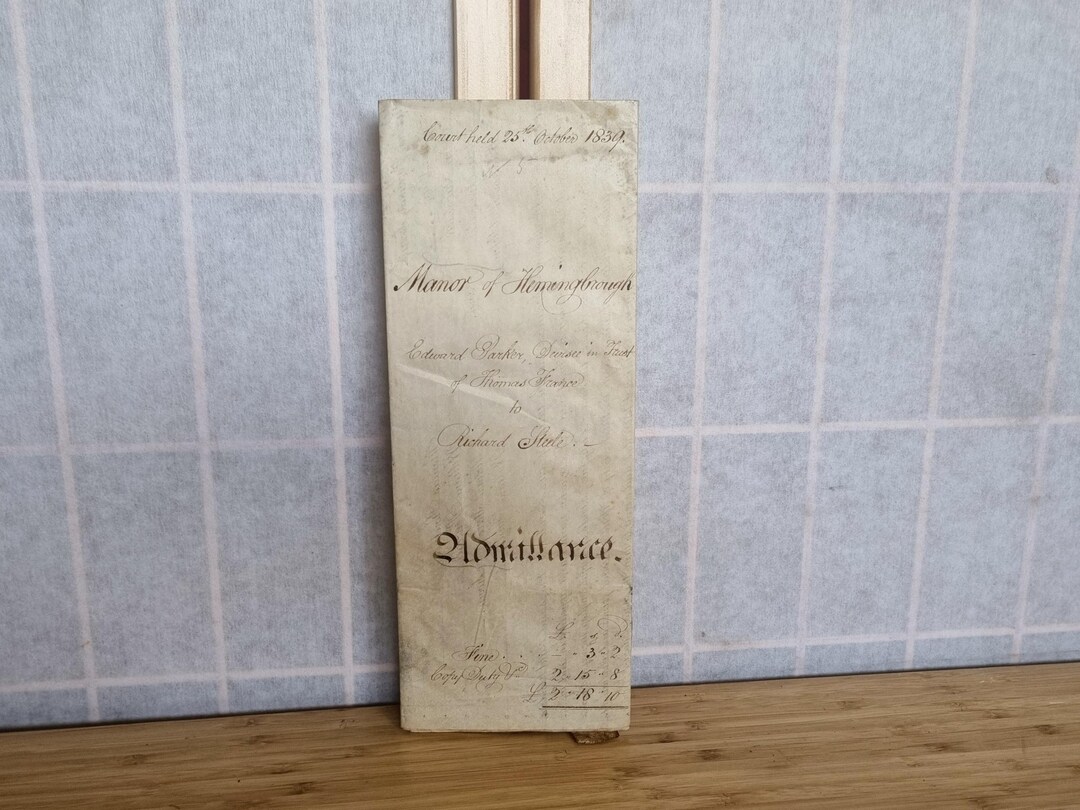 1839 Legal Document | Hemingbrough Manor Deed | Georgian Land Transfer ...