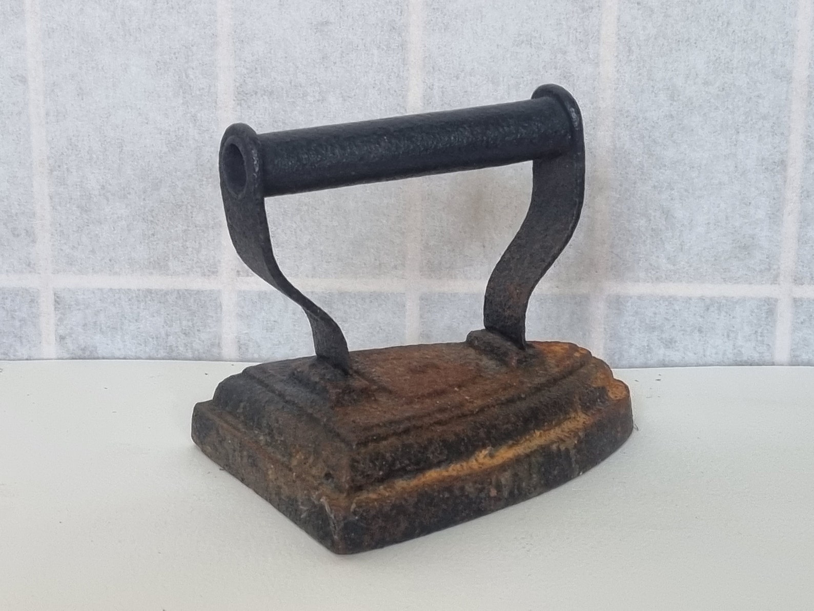 Antique Cast Iron Flat Iron | Heavy Pressing Iron | Vintage Laundry ...
