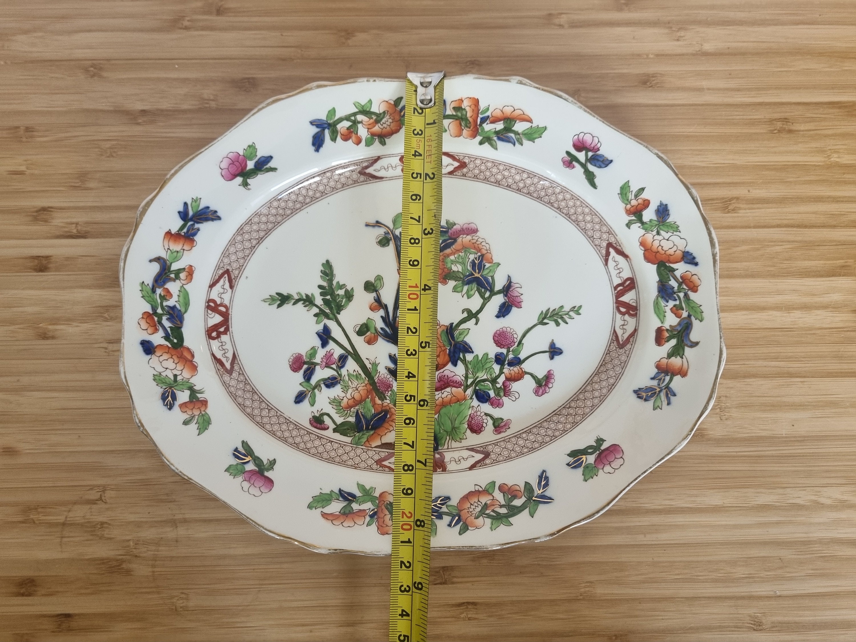 Victorian Hancock & Sons Platter | 1850s Indian Tree Pattern | Antique ...