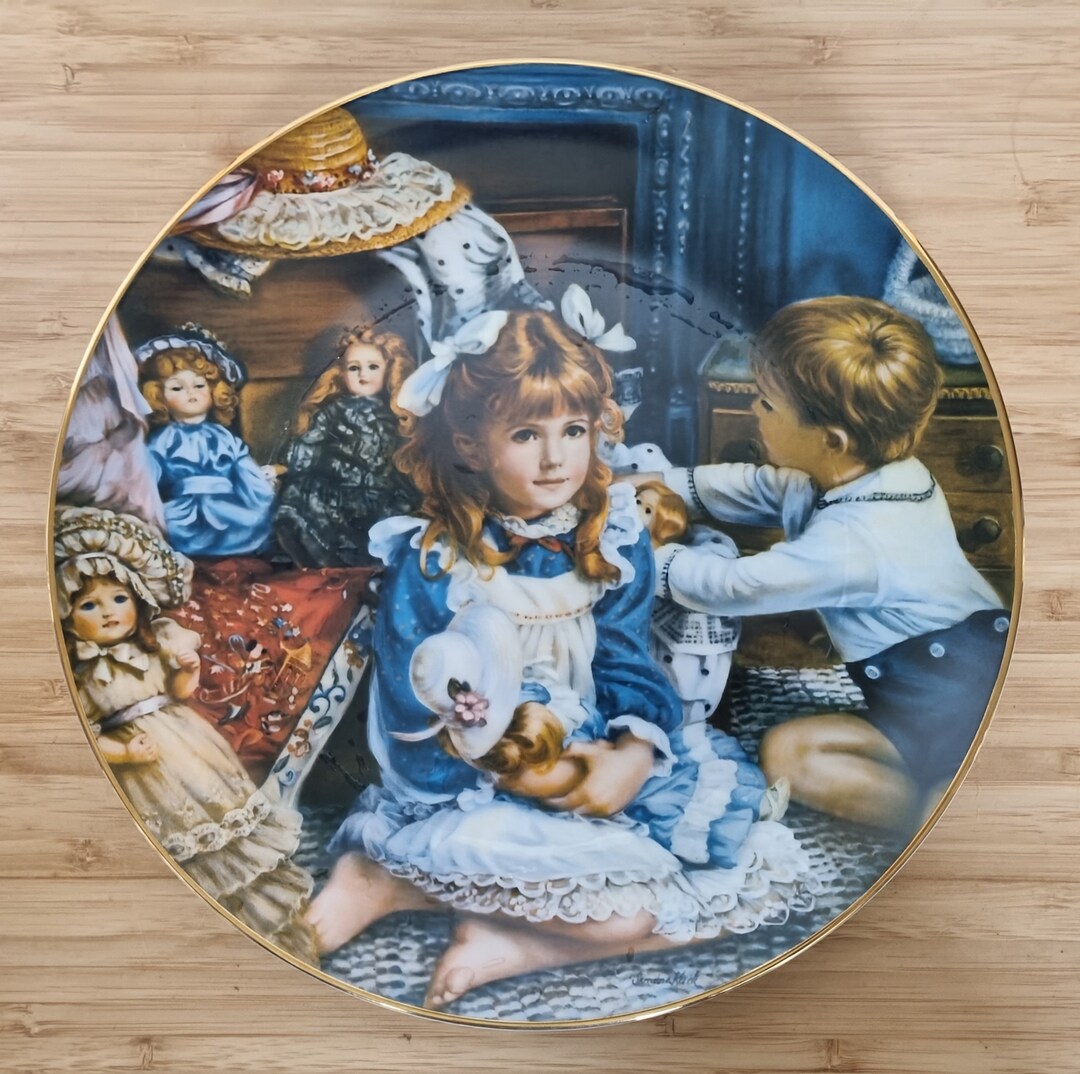 Reco Barefoot Children Collectors Plate | Sandra Kuck Grandmas Trunk ...