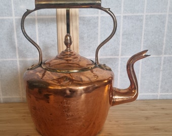 Large Antique George III Copper Kettle - Etsy