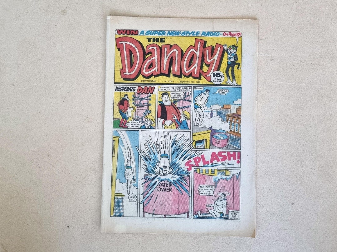 Dandy Magazine, Vintage Comic UK, 1980s Retro Kids Reading Magazine, Humor, Cult Childhood ...