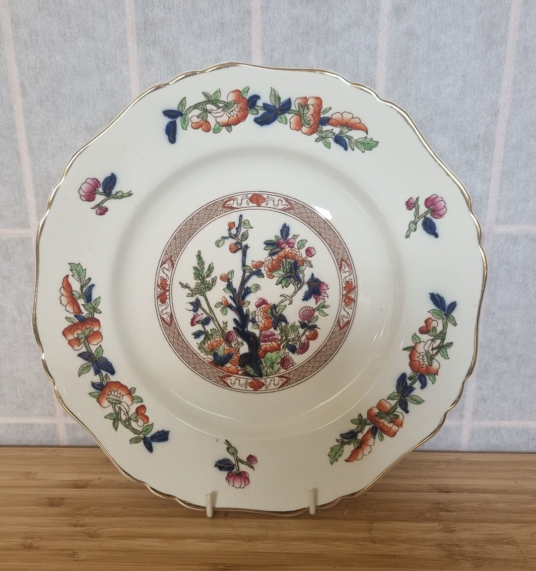 Indian Tree Pattern Plate | Hancock & Sons Victorian China | Floral ...