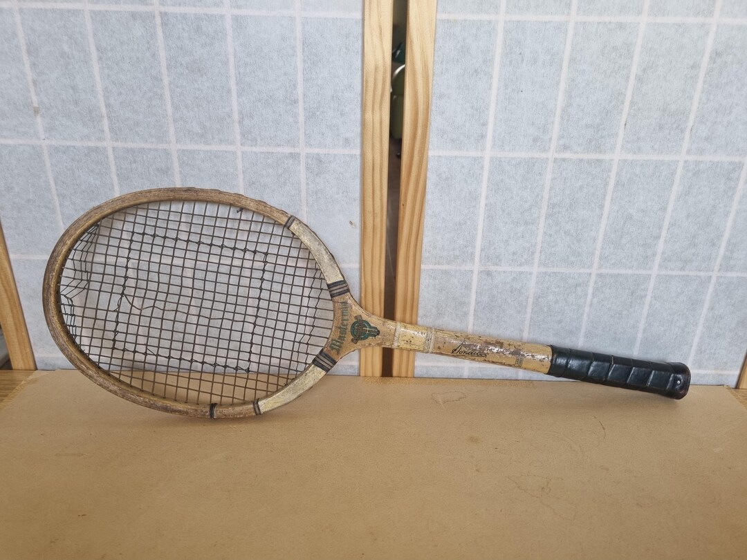 Antique Wooden Tennis Racket Slazenger England - Etsy