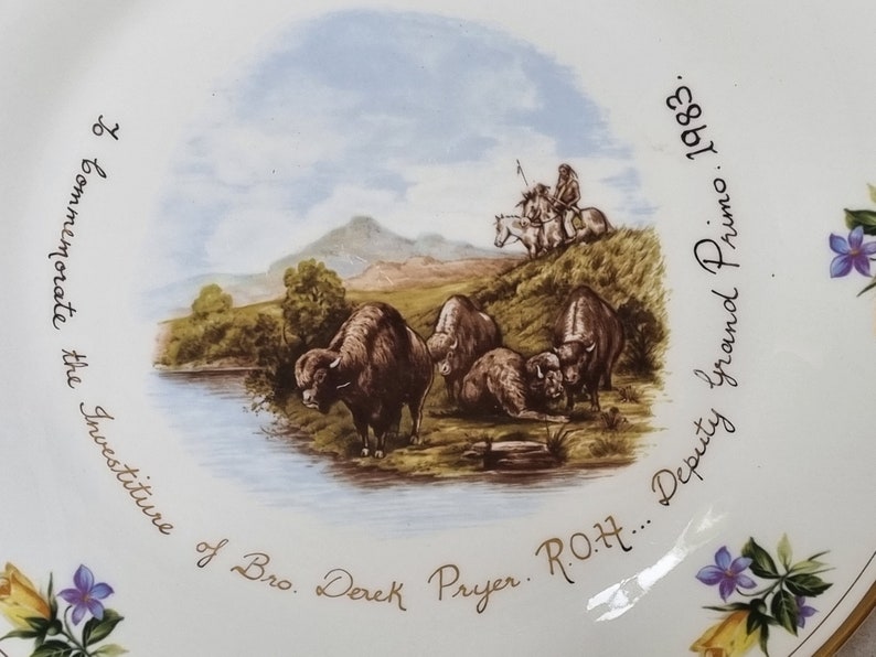 Royal Doulton Masonic RAOB Plate | Antediluvian Order of Buffaloes ...