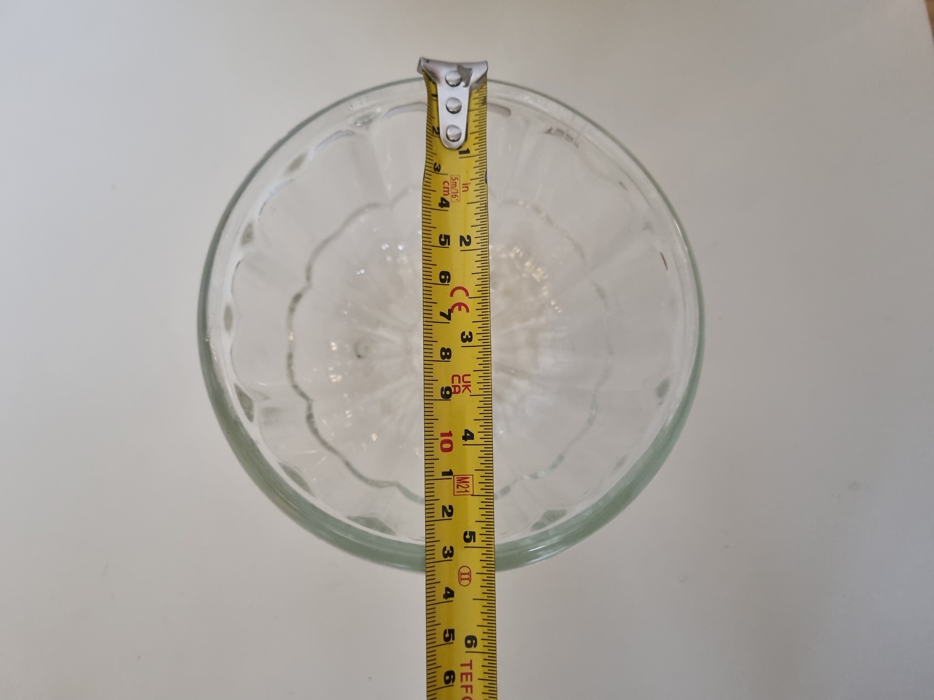 Vintage English Pyrex Jello Mold | Retro Glass Dessert Bowl | Ribbed ...