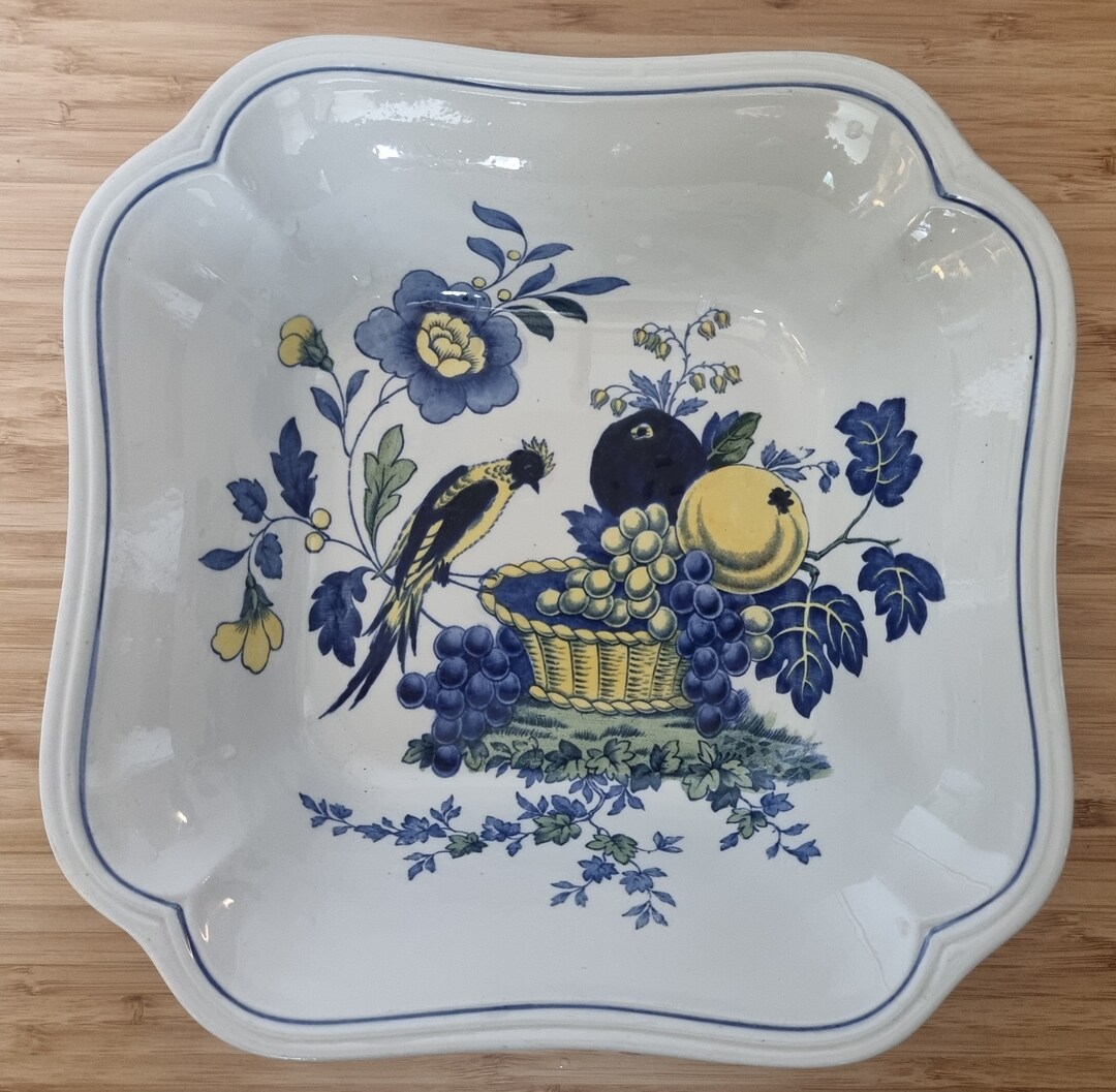 Antique Copeland Spode Blue Bird Pattern Large Serving Dish | English ...