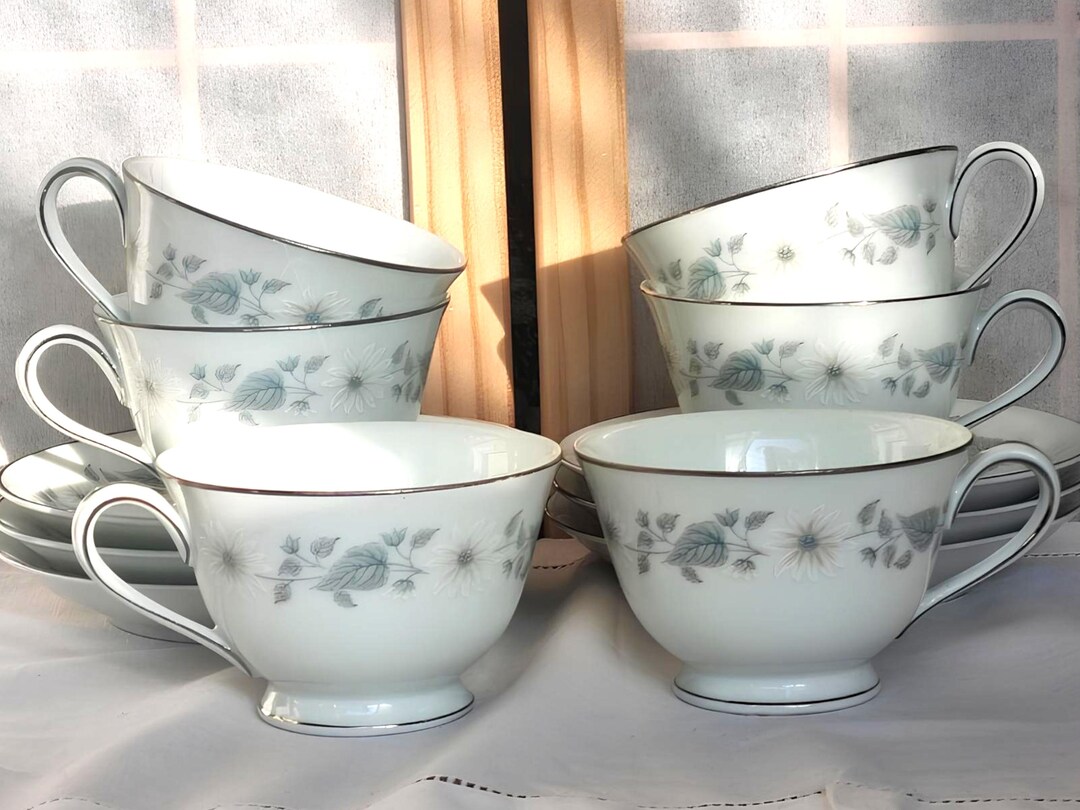 Noritake Tea Cup and Saucer, Japanese Porcelain, Vintage Wellesley ...