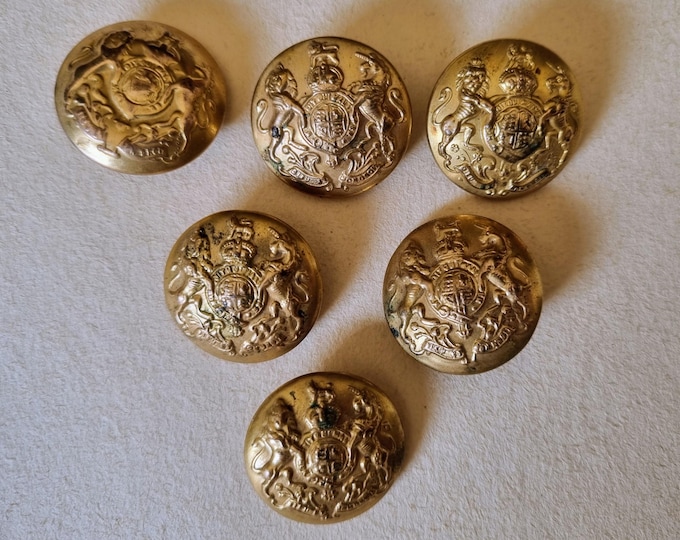 British Army WW2 Buttons | Vintage Military Uniform General Service ...