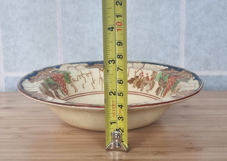 Antique Bursley Ware Bowl | Bacchus Grape Vine Pattern | Rare English ...