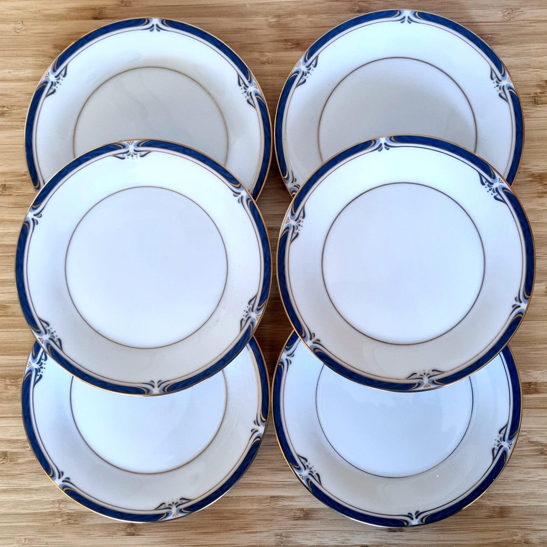 Vintage Noritake Plates in Impression Pattern, Set of 6 - Etsy