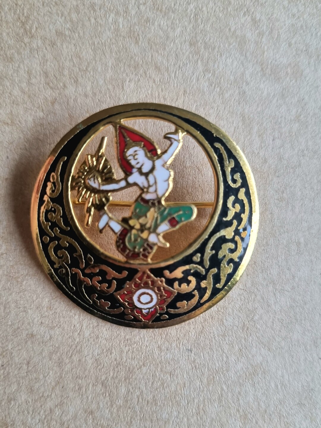 Manimekhala Sea Goddess Buddhist Antique/ Vintage Brooch - Etsy