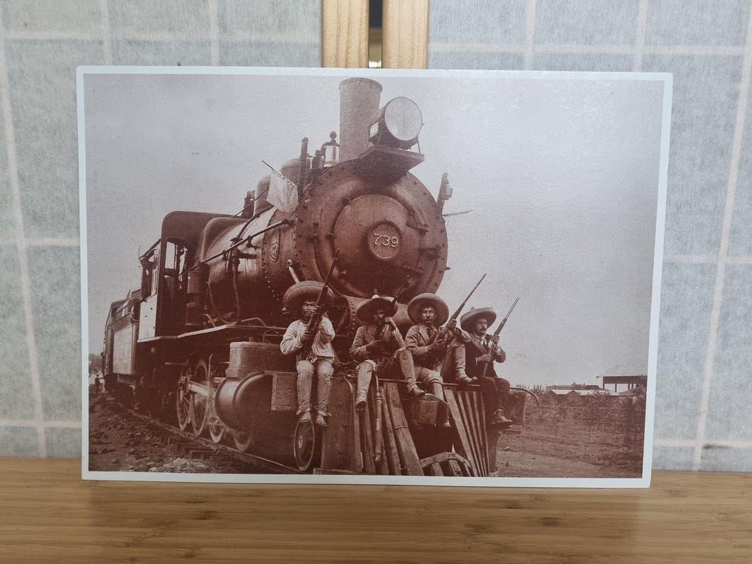 Mexican Revolution Fighters Sepia Print on Card, 1990s Reproduction ...