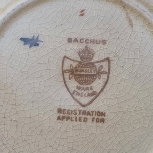 Bursley Ware Bowl Antique English Bacchus Pattern - Etsy
