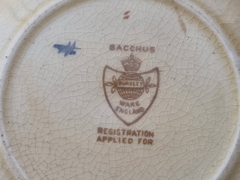 Bursley Ware Bowl Antique English Bacchus Pattern - Etsy