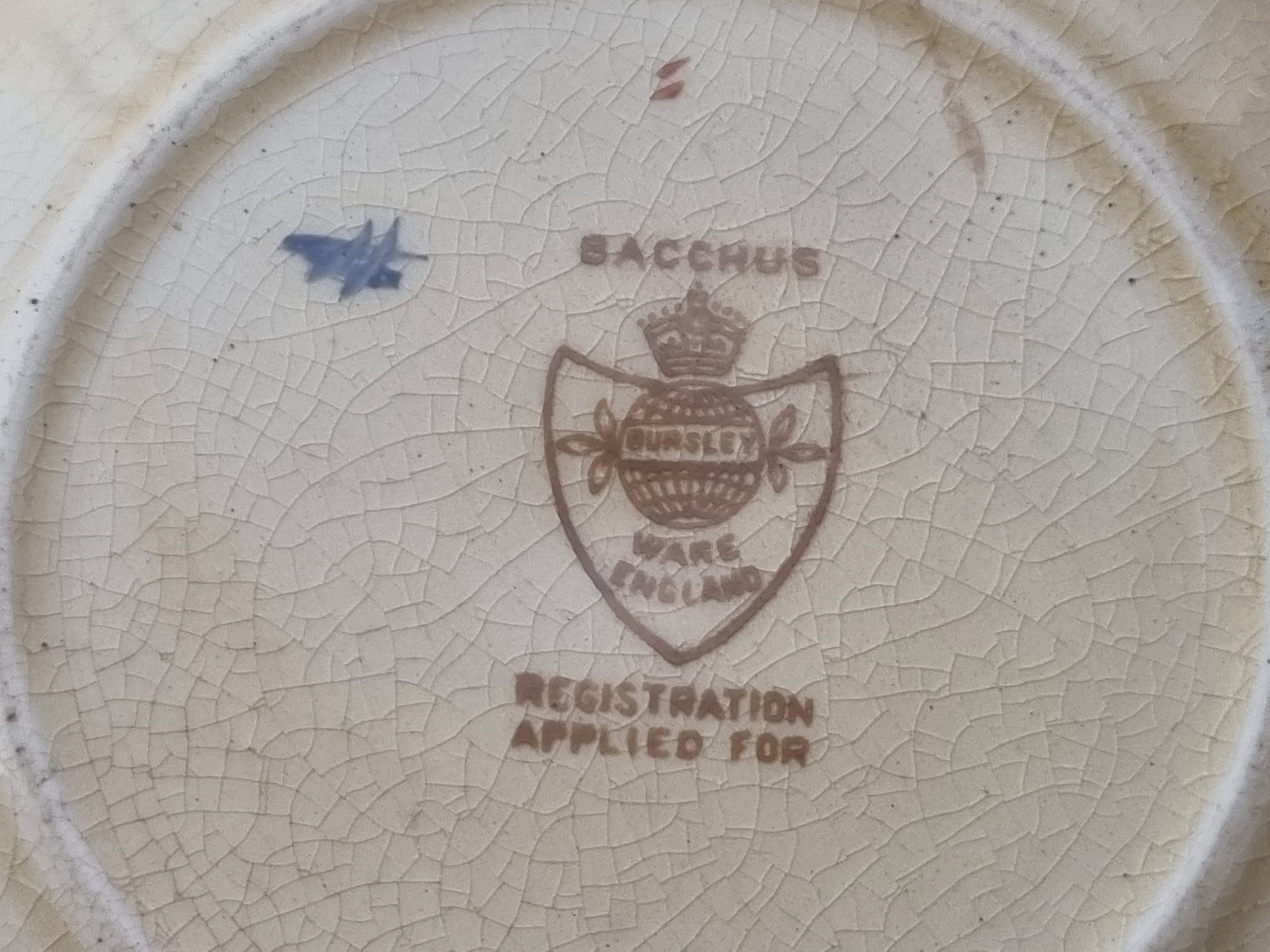 Bursley Ware Bowl Antique English Bacchus Pattern - Etsy