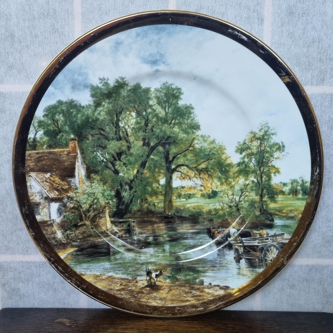 John Constable Hay Wain Plate | 1976 Elizabethan China | Bicentenary ...