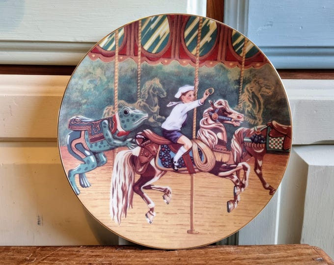 Vintage American Carousel Collector Plate | Tobin Fraley Limited ...