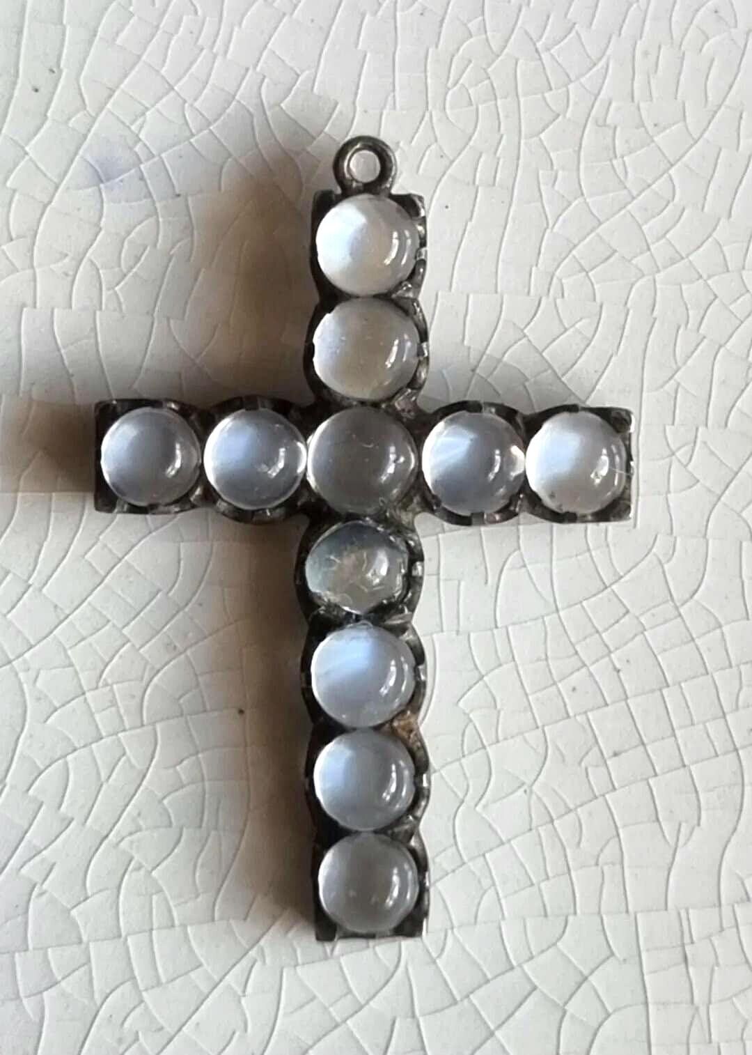 Antique Victorian Crucifix Cross Pendant English Jewelry Silver Metal ...