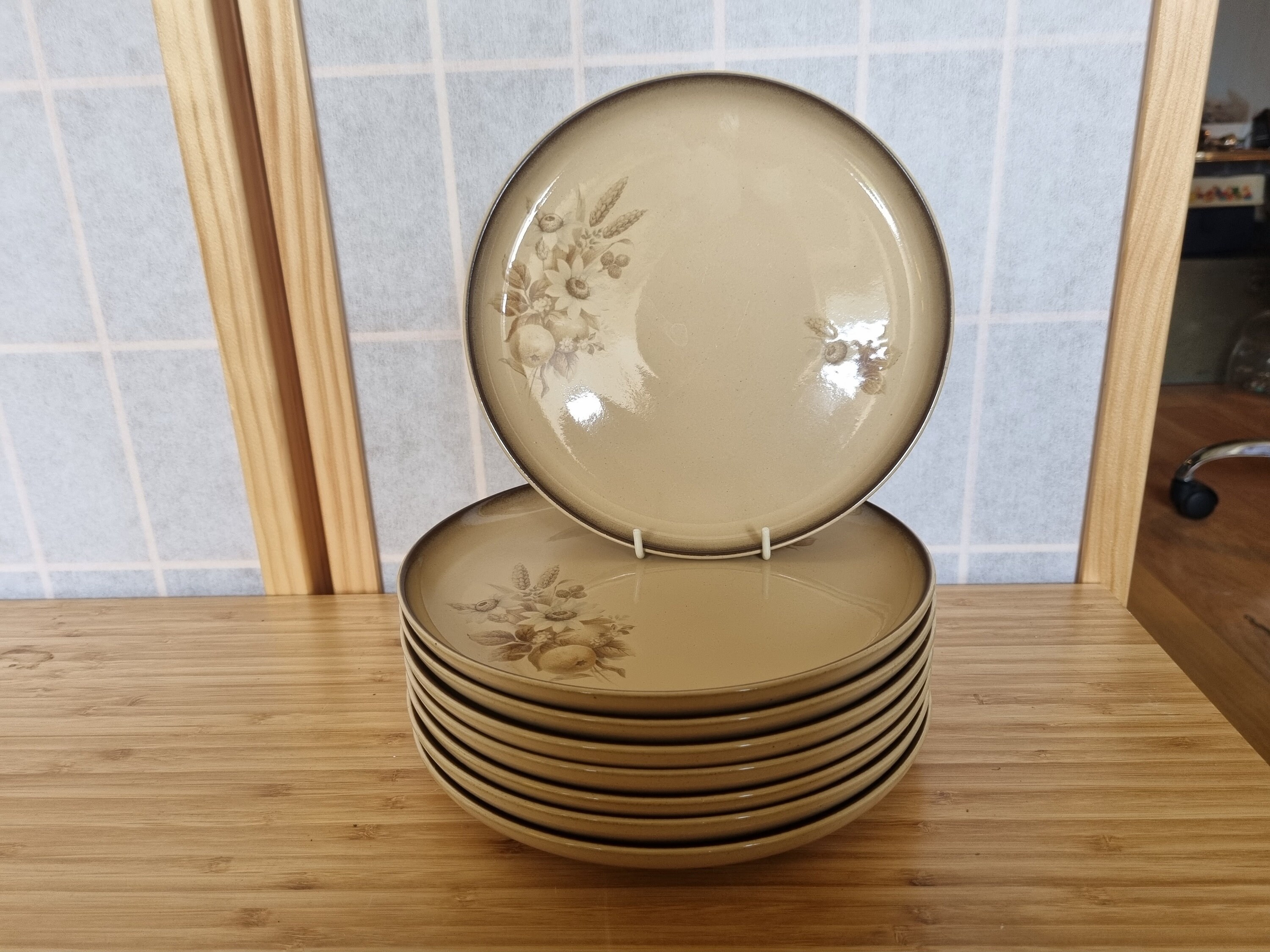 Vintage Plate English Stoneware Pottery by Denby Memories Pattern - Etsy