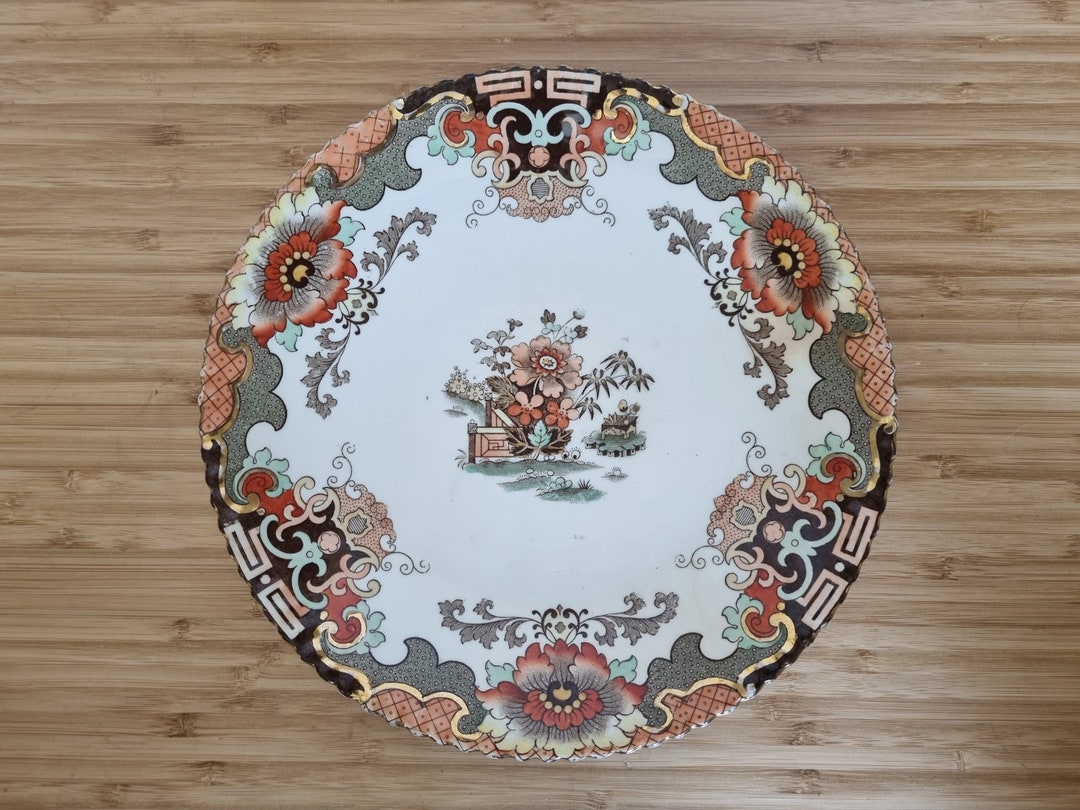 Antique Imari Plate, Samuel Radford England, Antique 1800s, Victorian ...