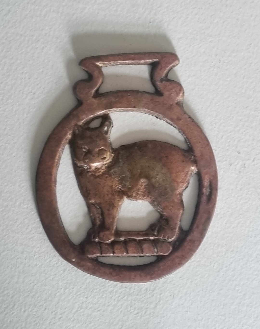 Horse Brass Manx Cat Isle of Man Vintage Equestrian Decoration From ...