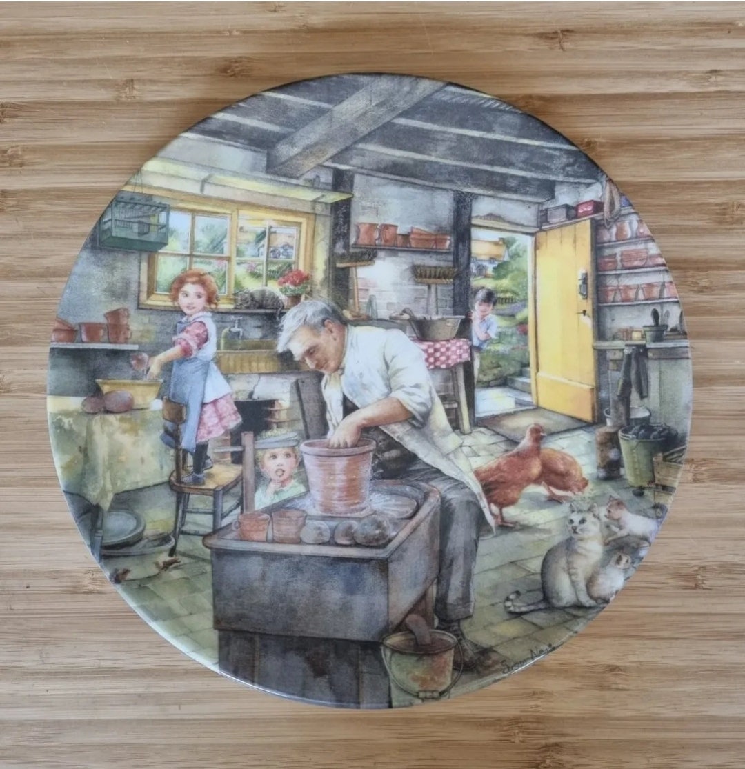 Royal Doulton Collector Plate Potter Old Country Crafts Susan NEALE - Etsy