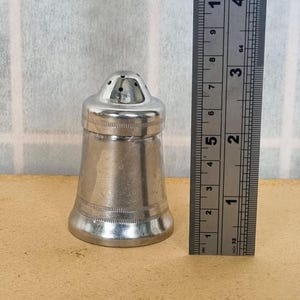 Old Hall England Salt Shaker | Vintage Stainless Steel Bell Shape Spice ...