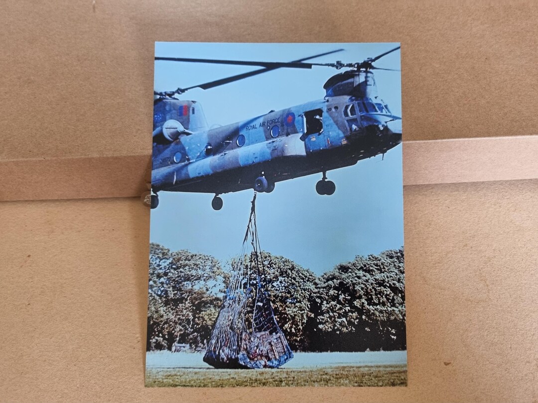Military Chinook Helicopter Photo 1980s, Old Photo New Reprint ...
