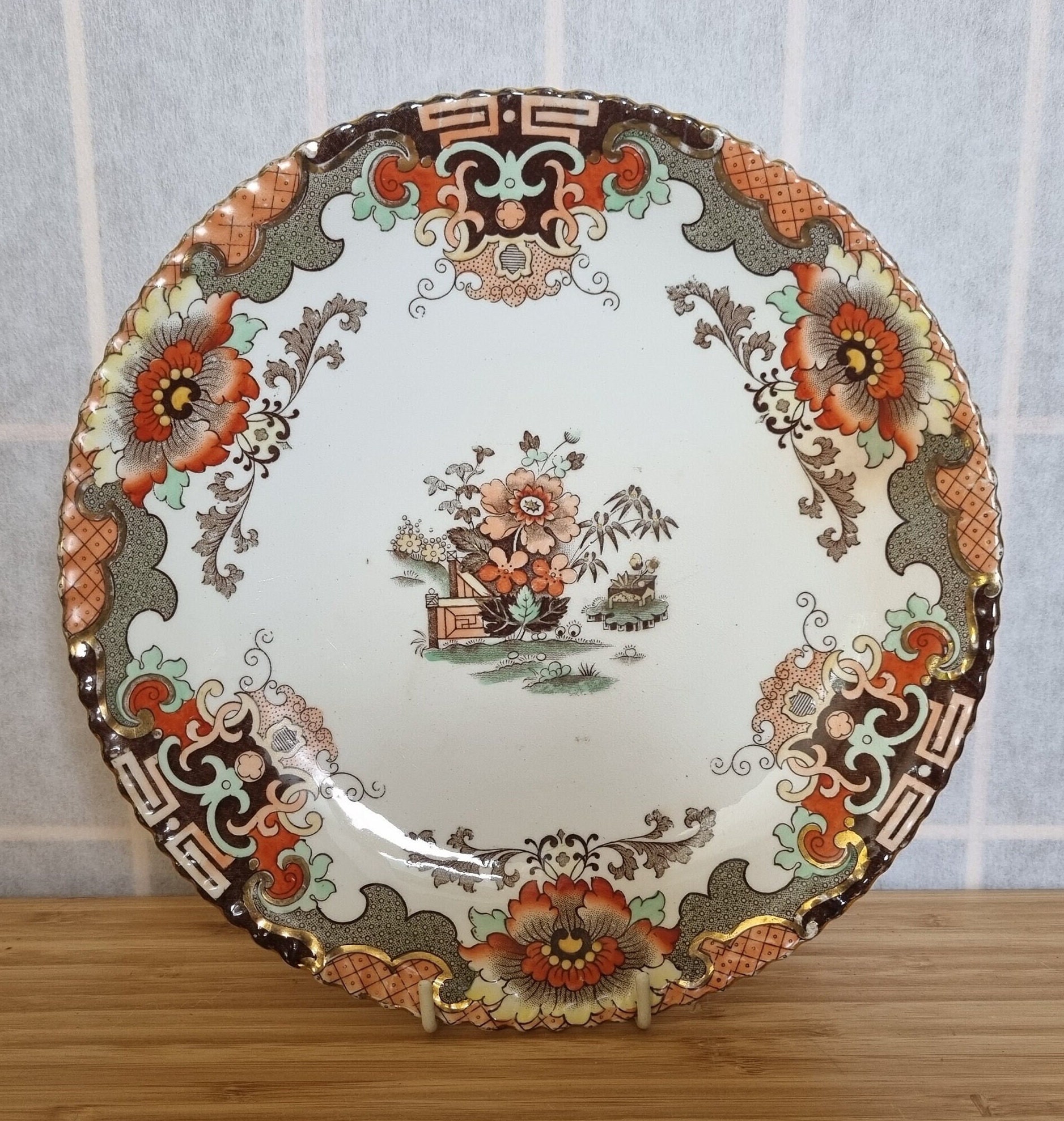 Antique Imari Plate, Samuel Radford England, Antique 1800s, Victorian ...