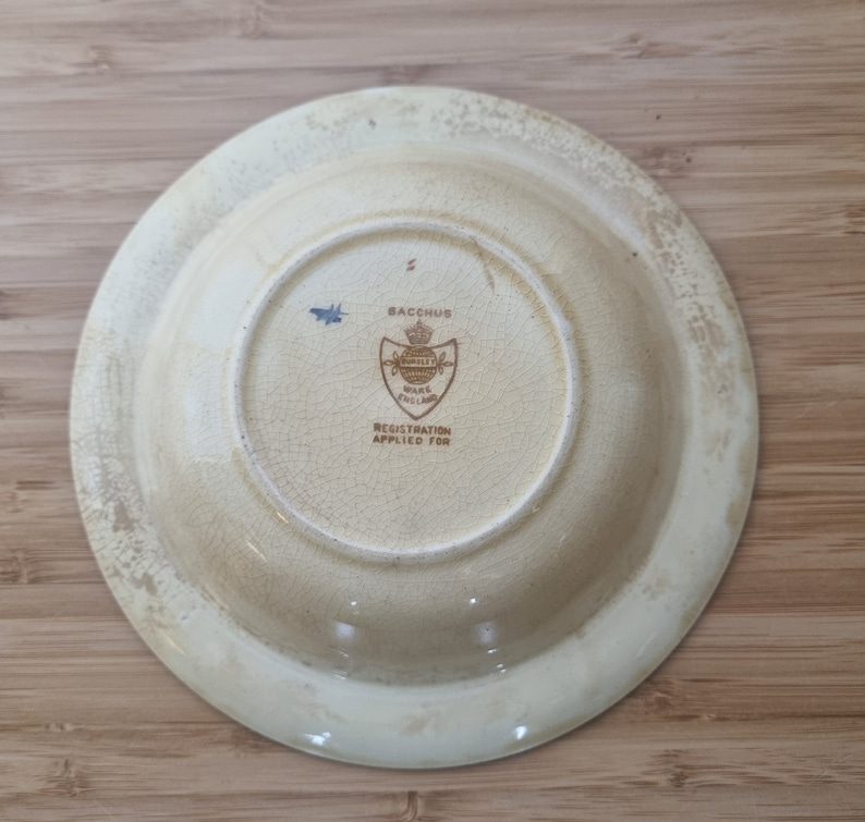 Antique Bursley Ware Bowl | Bacchus Grape Vine Pattern | Rare English ...