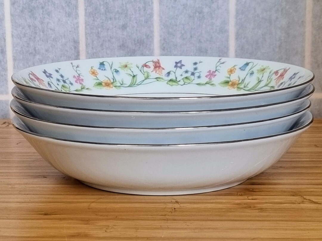 Crown Ming Floral Bowls | Vintage Fine China Pasta Serving Dishes ...
