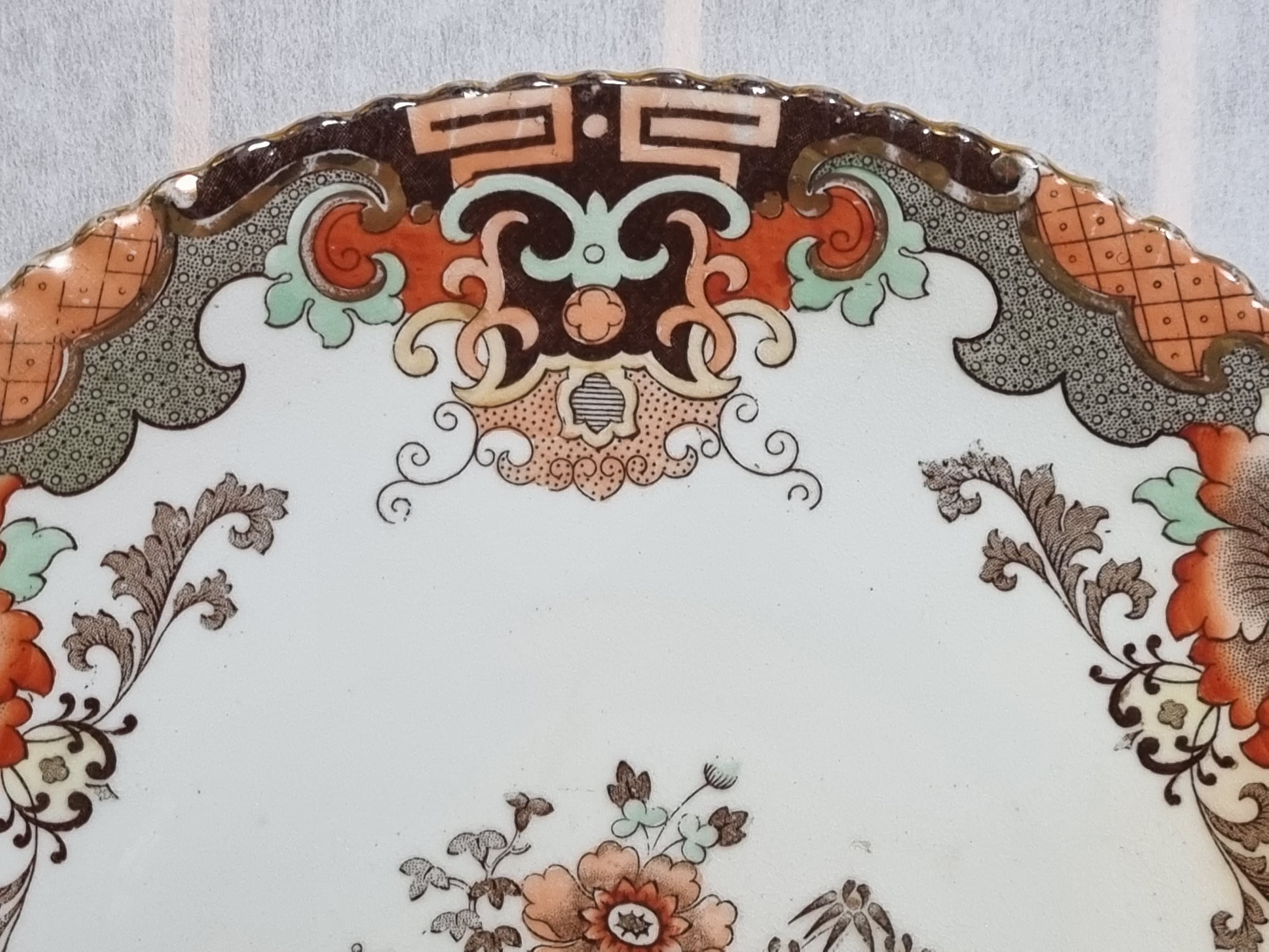 Antique Imari Plate, Samuel Radford England, Antique 1800s, Victorian ...