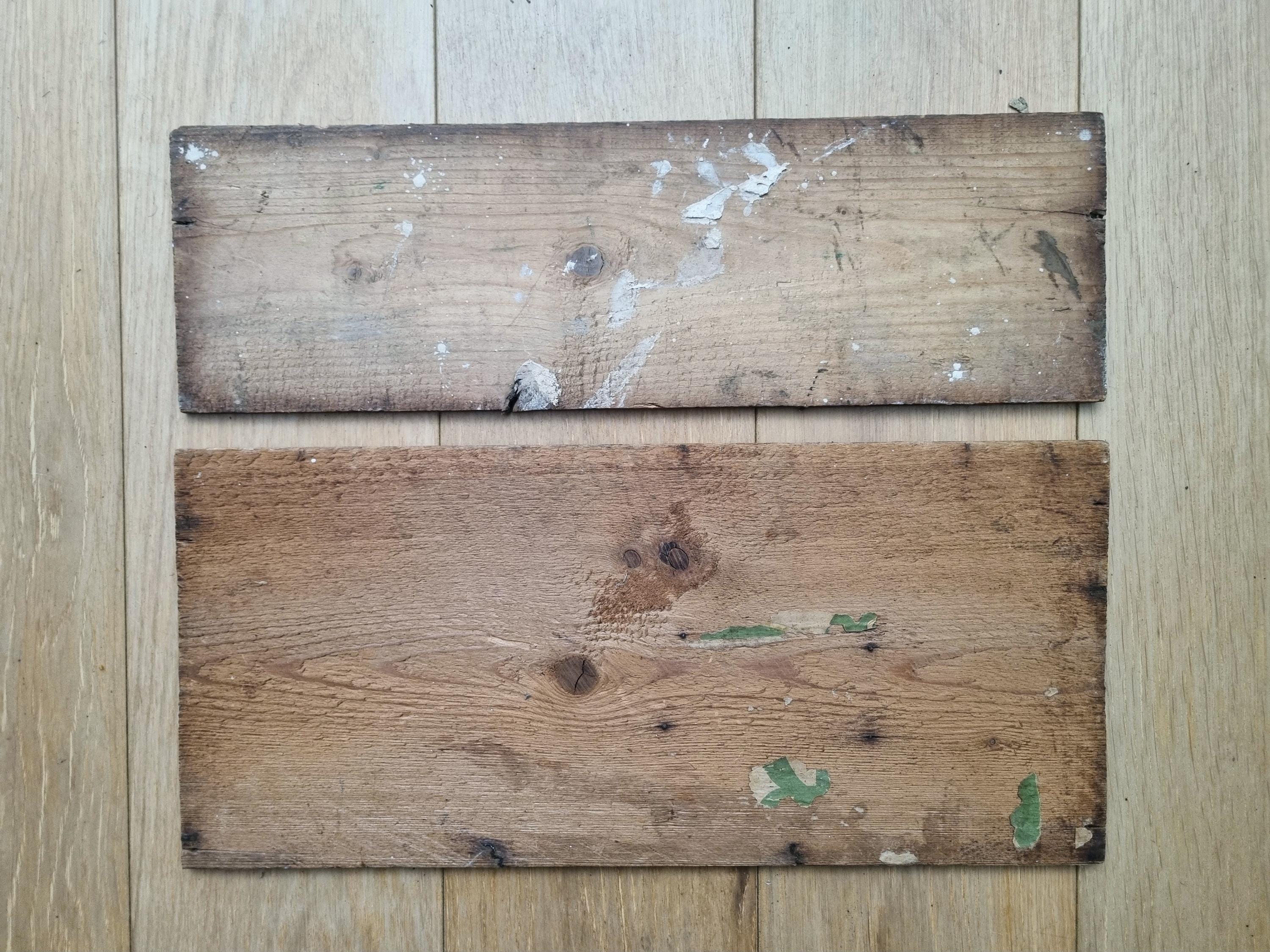Two Original Antique 1910s Wooden Crate Signs, British Green Leaf ...