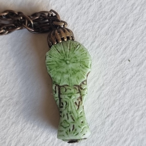 Vintage Chinese Jade Charm Bracelet Buddha Rainbow Lu… - Gem