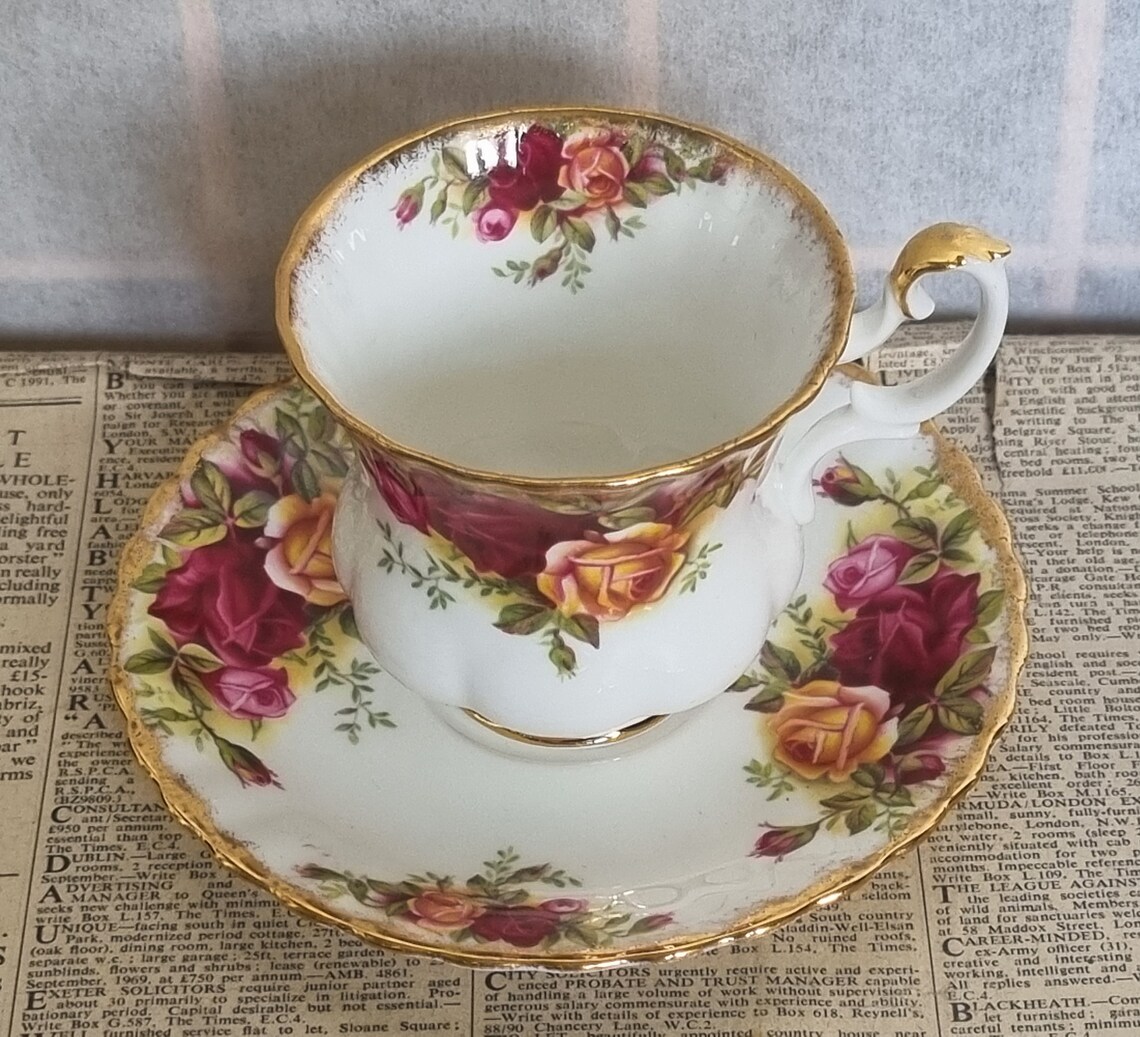 Royal Albert Old Country Roses Tea Cup and Saucer - Etsy