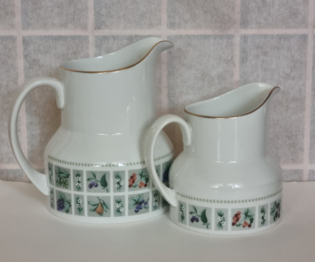 Royal Doulton Tapestry Jugs | Vintage English Bone China Pitcher Set ...