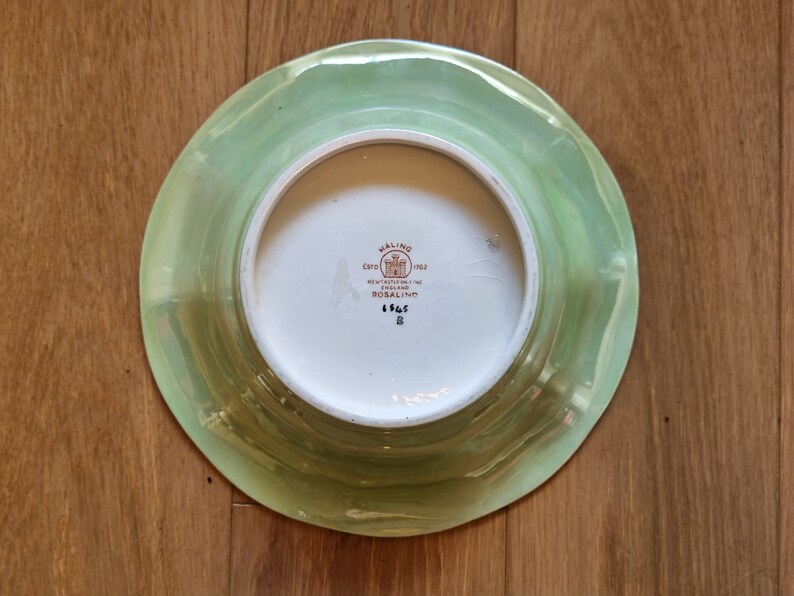 MALING Pottery Lustre Ware ROSALIND GREEN Plate Dish Made in - Etsy UK