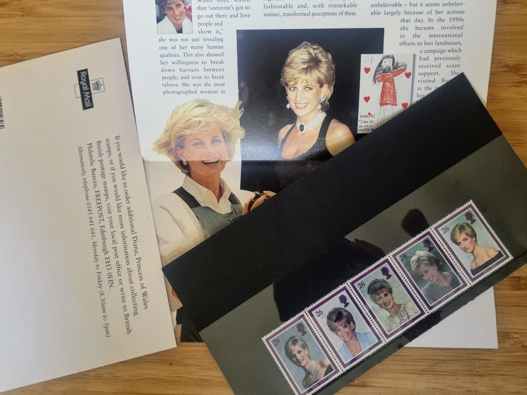 Princess Diana Mint Stamp Set | Rare Royal Collection | Complete With ...