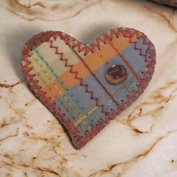 Patchwork Brooch - Etsy