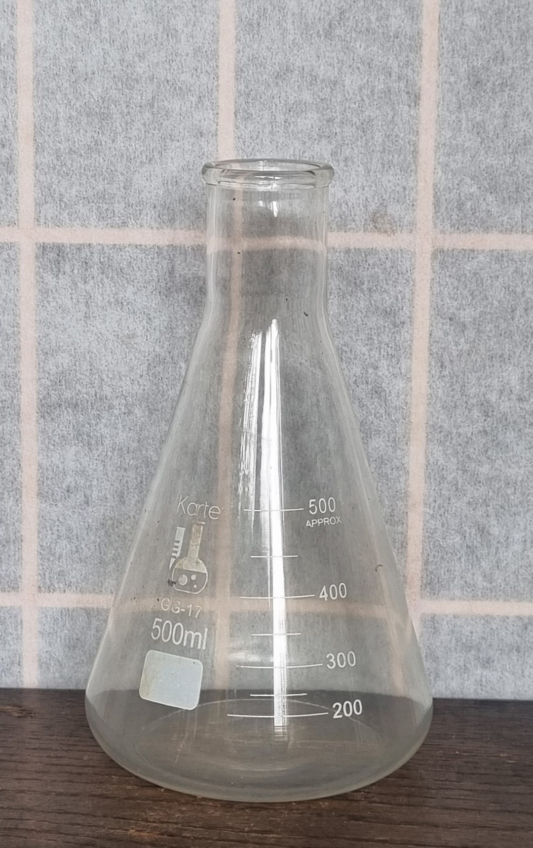 Laboratory Glass Flask | 500ml Karter Erlenmeyer | Science Education ...