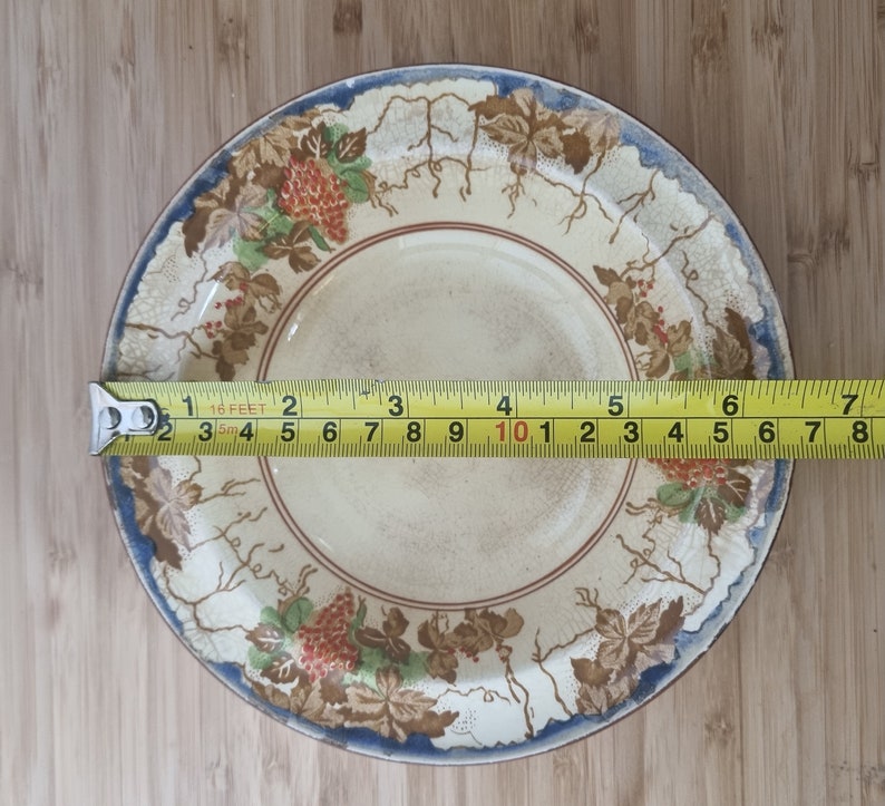 Antique Bursley Ware Bowl | Bacchus Grape Vine Pattern | Rare English ...