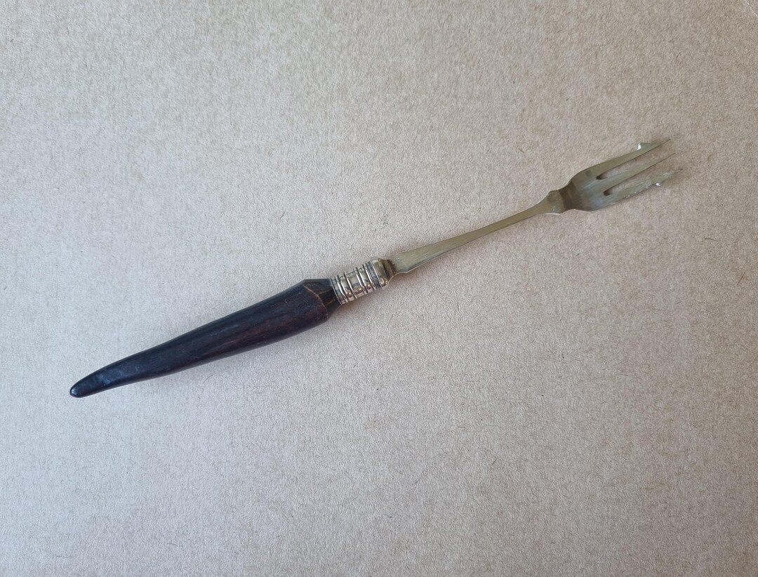 Antler Horn Pickle Fork | English EPNS Vintage Silverware | Victorian ...
