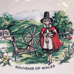 Welsh Spinning Wheel Plate | Vintage James Kent Old Foley England ...