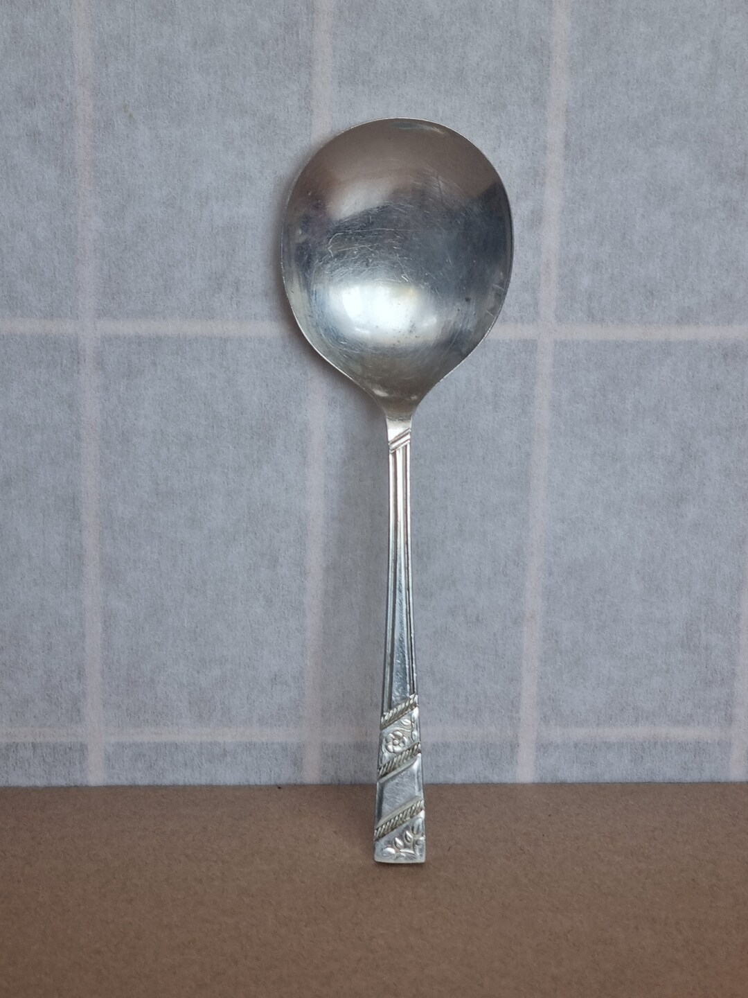 Viners Silver Rose Serving Spoon Vintage Sheffield England - Etsy